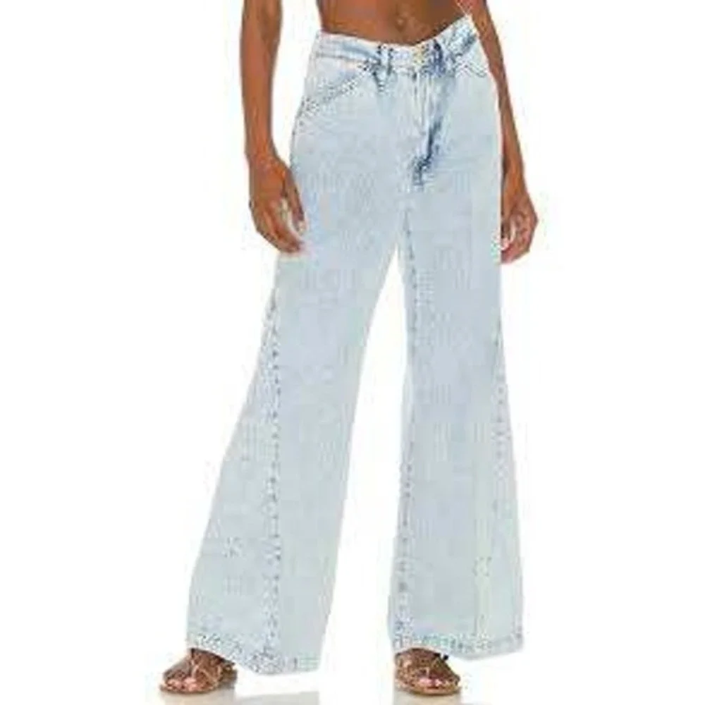 Frame Denim | Jeans | Frame Le Baggy Palazzo Light Blue High Rise Wide ...